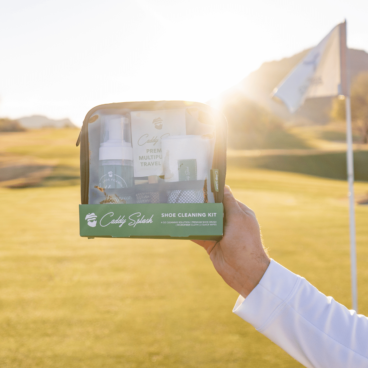 Ultimate Golf Shoe Cleaner Kit – On-the-Go Foaming Cleanser & Wipes ...