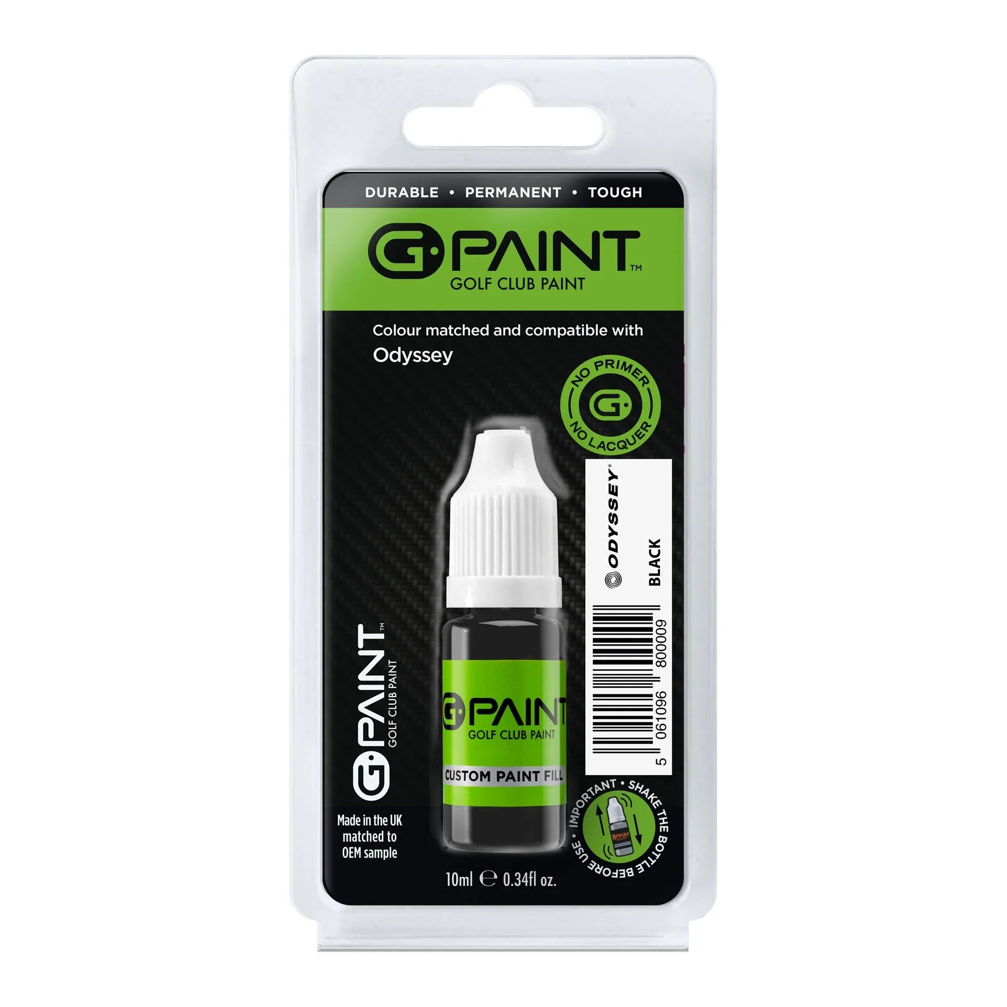 GPaint Golf Club Touch Up Paint - Odyssey Black - (Covers Full Range ...